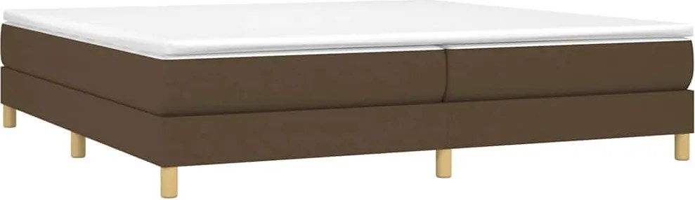 Rám postele s boxspringem tmavě hnědý 200 x 200 cm textil 3120641