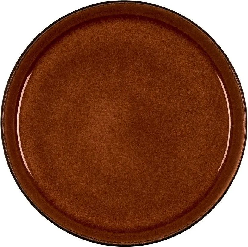 Černý/jantarový dezertní talíř z kameniny ø 21 cm Gastro Black/Amber – Bitz
