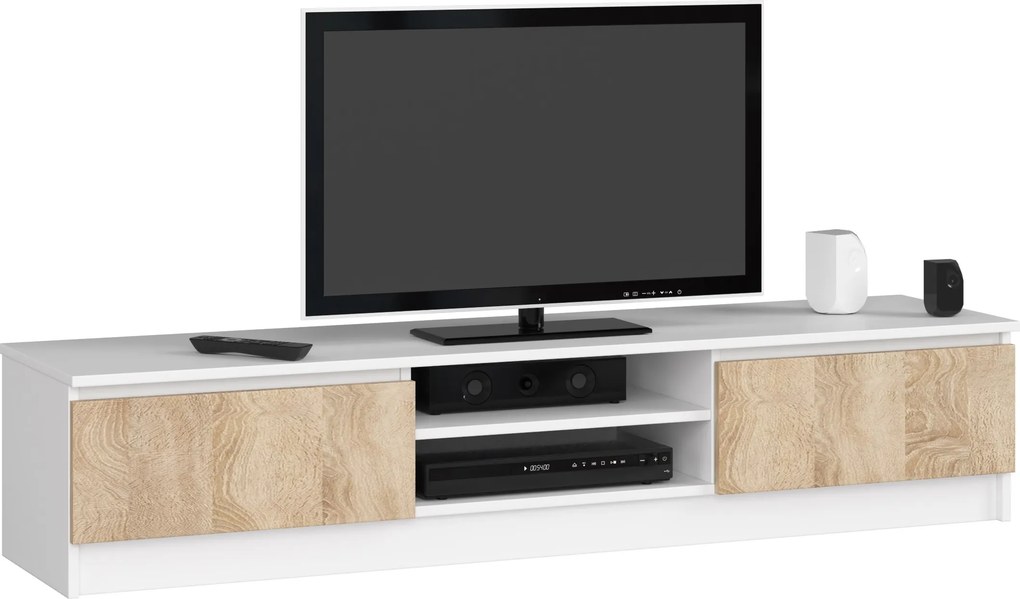 TV stolek K160 bílá/dub sonoma