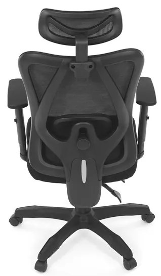 Ergonomická kancelářská židle ORVIN - černá síťovina Barva: černá