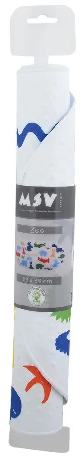 Dětská protiskluzová podložka do vany 39x69 cm Zoo – MSV