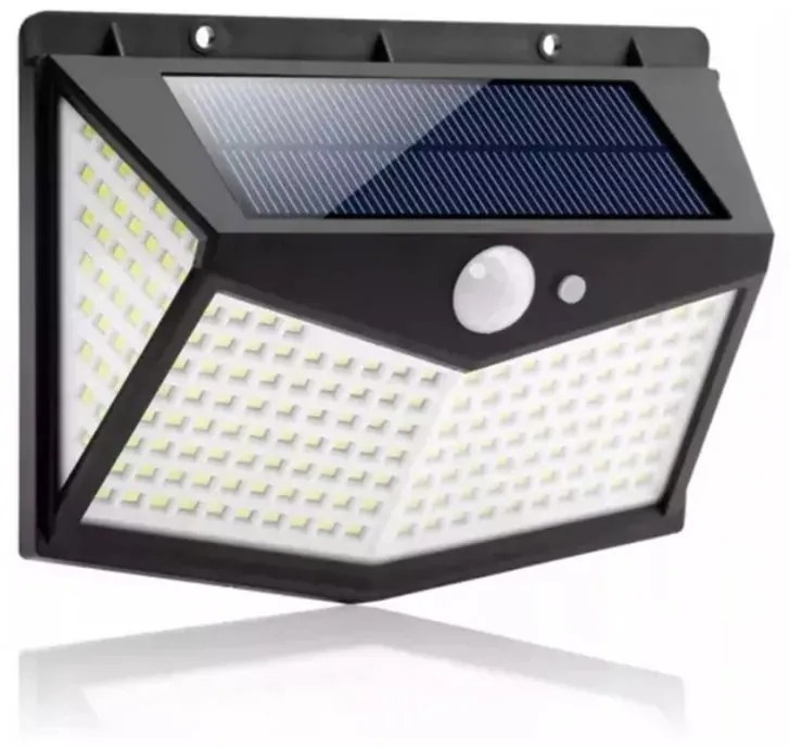 Pronett XT1686 Solární venkovní 212 LED SMD osvětlení s pohybovým senzorem