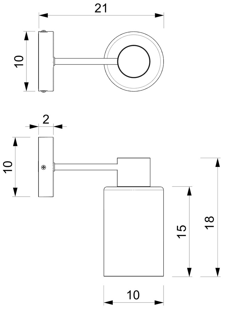 Nástěnné svítidlo Madera, 1x transparentní skleněné stínítko, w/dřevo