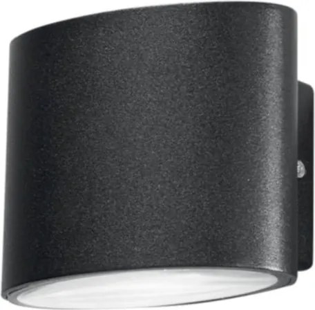 FAN LED-W-BOXTER NER Venkovní nástěnné svítidlo LED BOXTER černá hliník 2x4W 960lm CCT IP44 10x12,9x8,5 cm - FANEUROPE