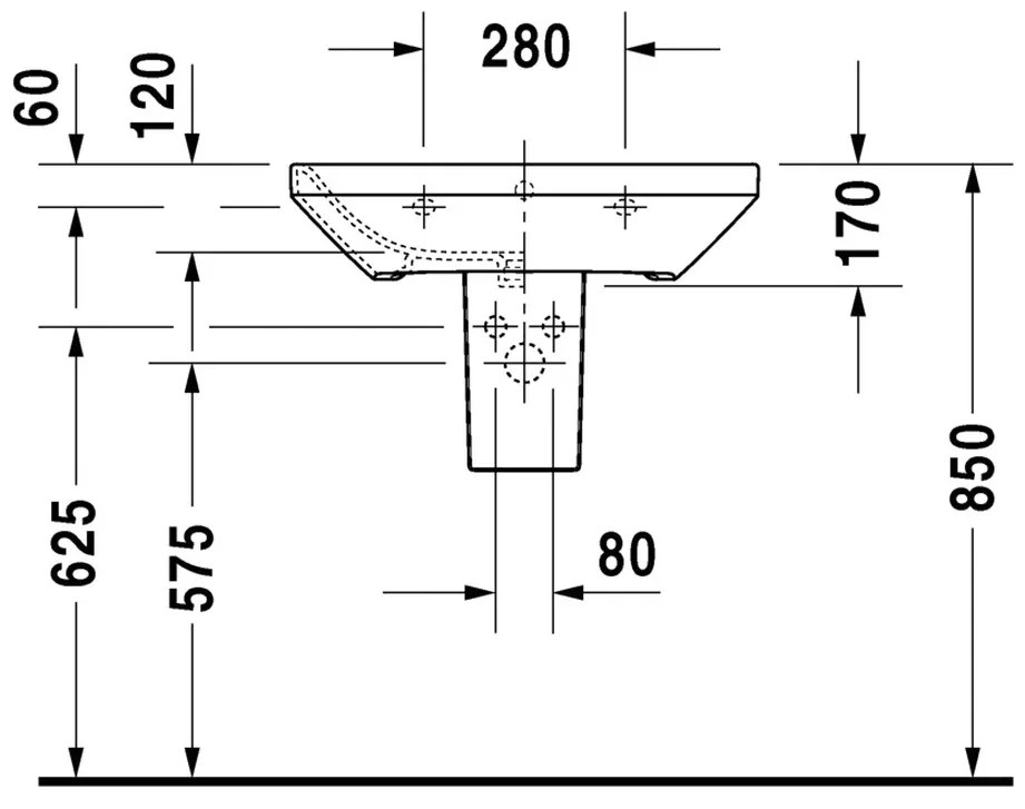 Duravit DuraStyle - umyvadlo 65x44 cm 2319650000