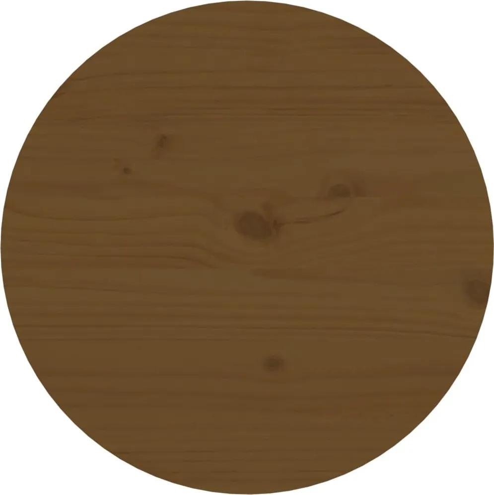 vidaXL Konferenční stolek Ø 55 x 60 cm masivní borové dřevo [822355] Barva: medová hnědá