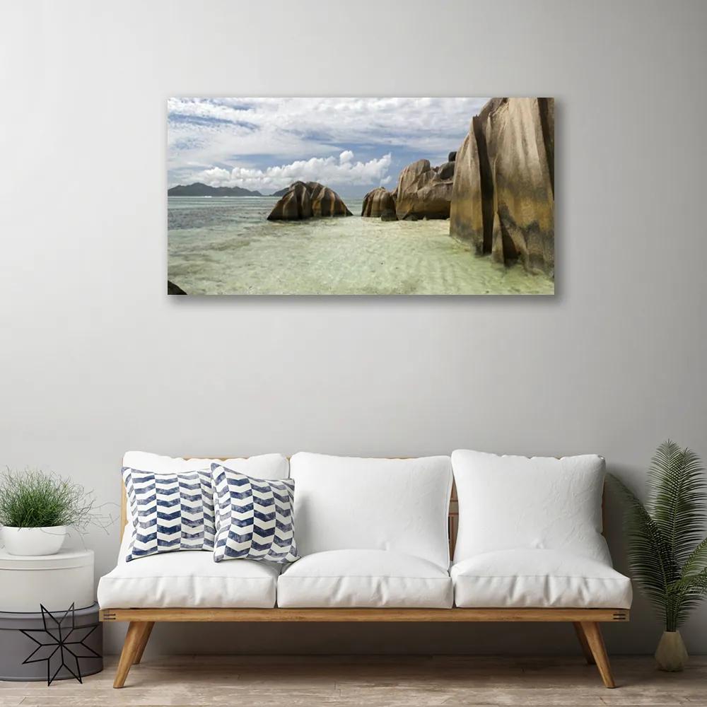 Obraz na plátně Skála Krajina 125x50 cm