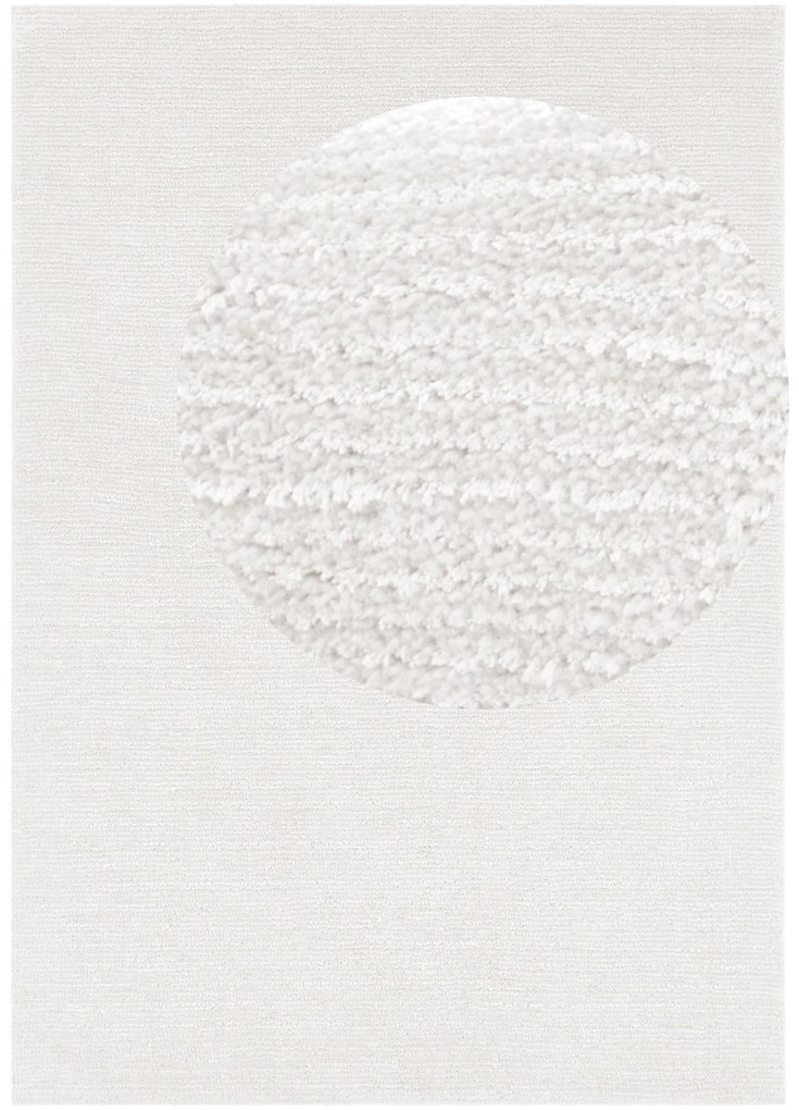 Hanse Home, Kusový koberec Cloud 103936 Cream, 80x150, bílá, obývací pokoj