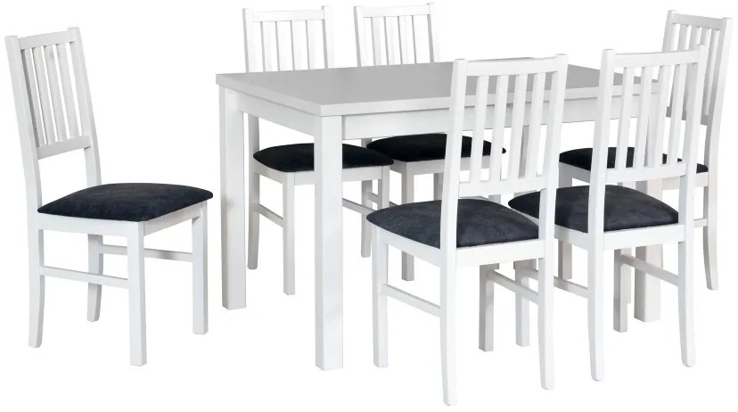 Drewmix jídelní židle NILO 7 + doprava zdarma dřevo: černá, potahový materiál: látka