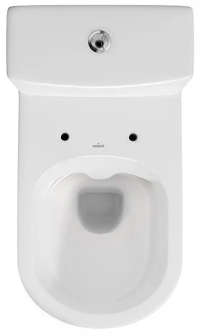 Cersanit CITY - WC kombi + antibakteriální sedátko s funkcí pomalého zavírání, horizontální odpad, přívod vody zespodu, K35-036