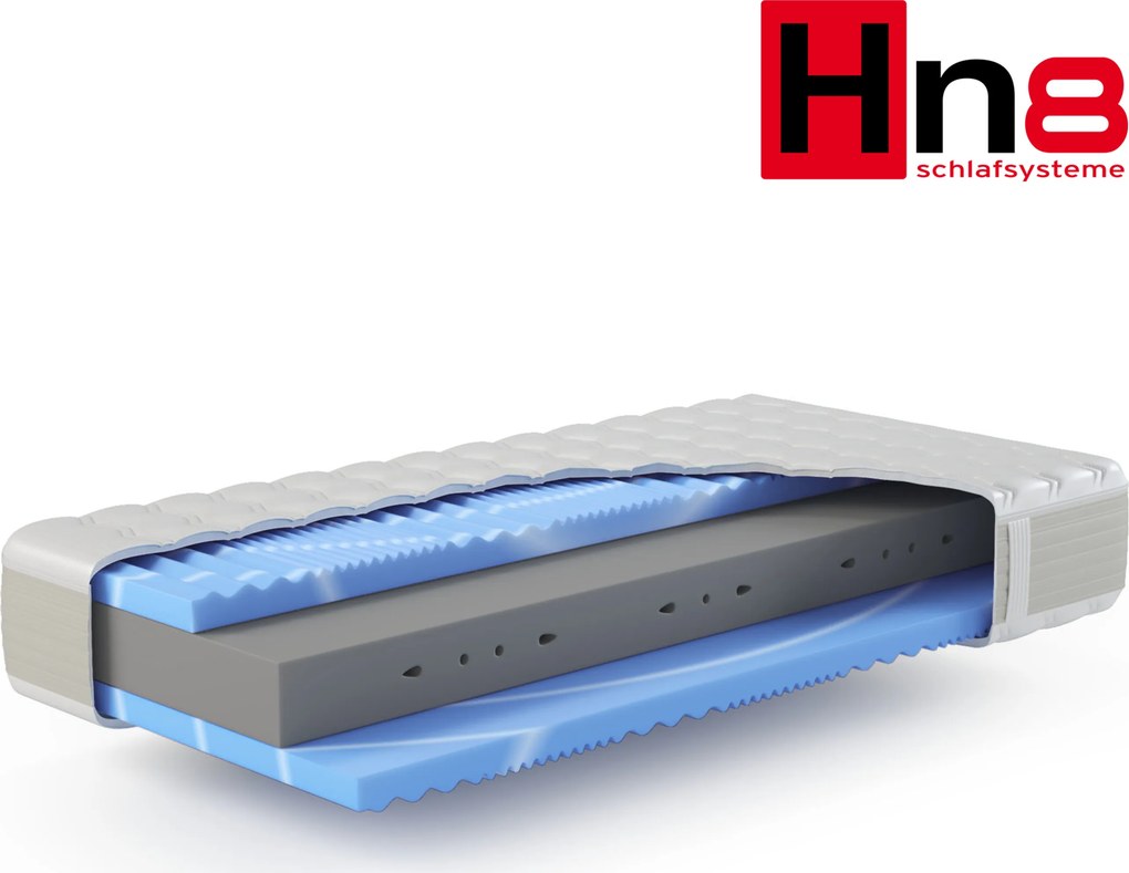 HN8 Schlafsysteme 7zónová matrace ze studené pěny XXL Gelstar KS (H3, 80 X 200 CM)