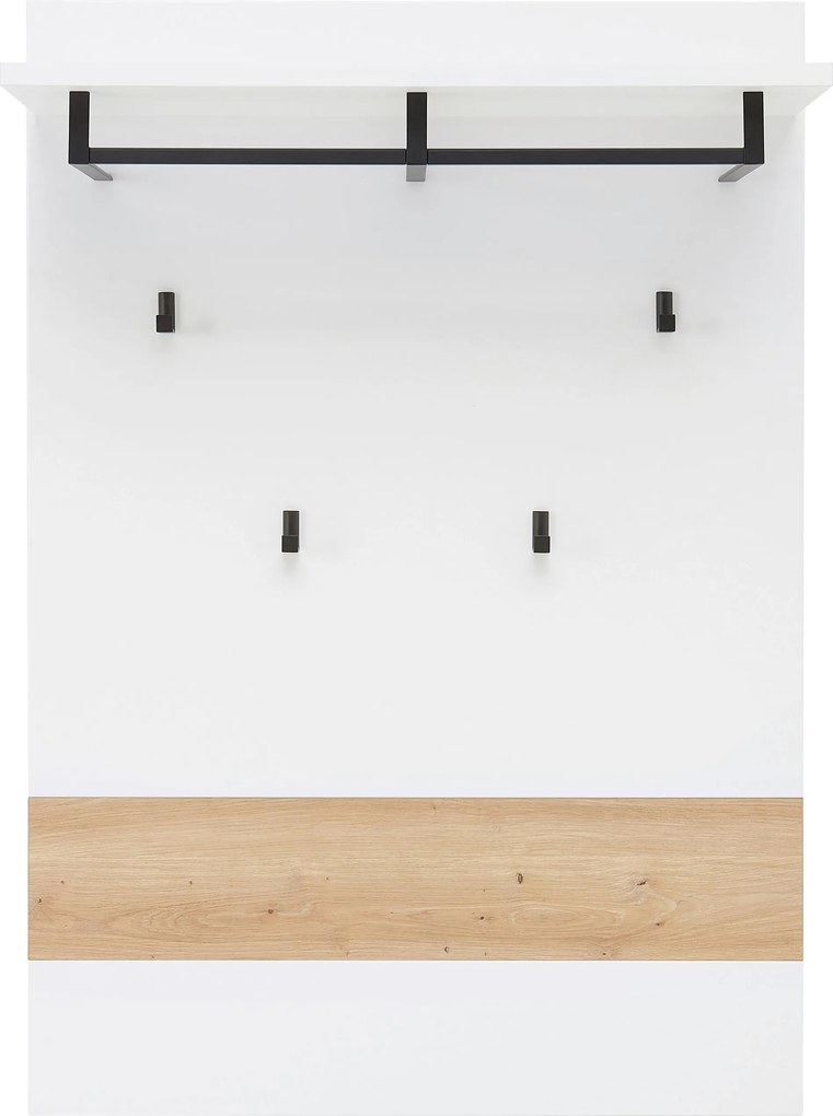XXXLutz ŠATNÍ PANEL, bílá, dub artisan, 80/118/30 cm Voleo - Šatní panely - 002737018106