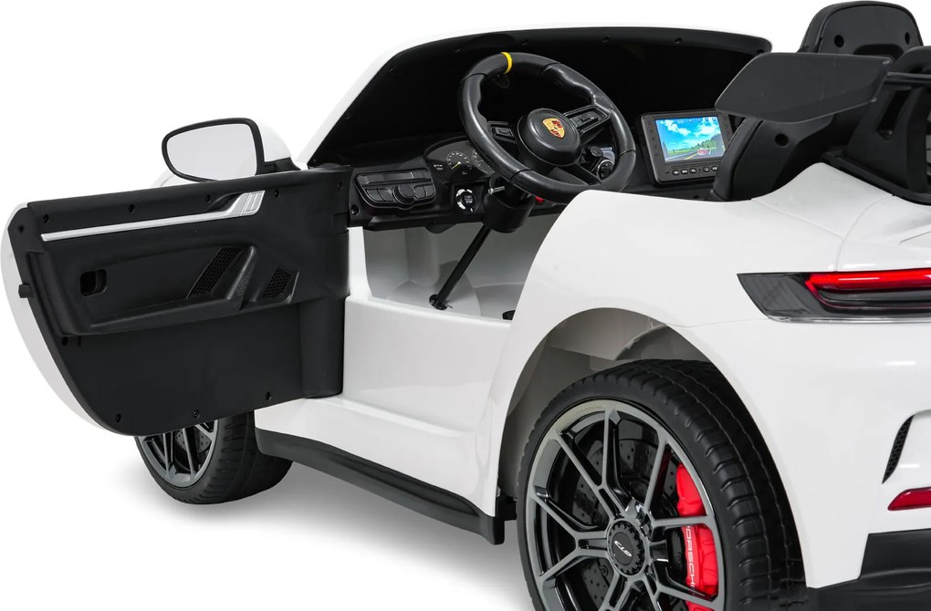 Ramiz Dětské závodní auto Porsche 911 GT3 MP4 bílé