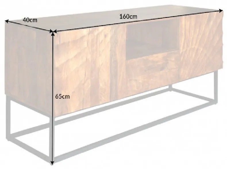Massive home | Designový TV stolek 160 cm Scorpion mango