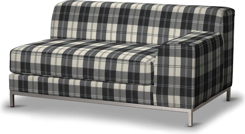 Potah na pohovku IKEA, pravé provevedení Kramfors 2-místná barva černá látka pletený vzor, vzorované