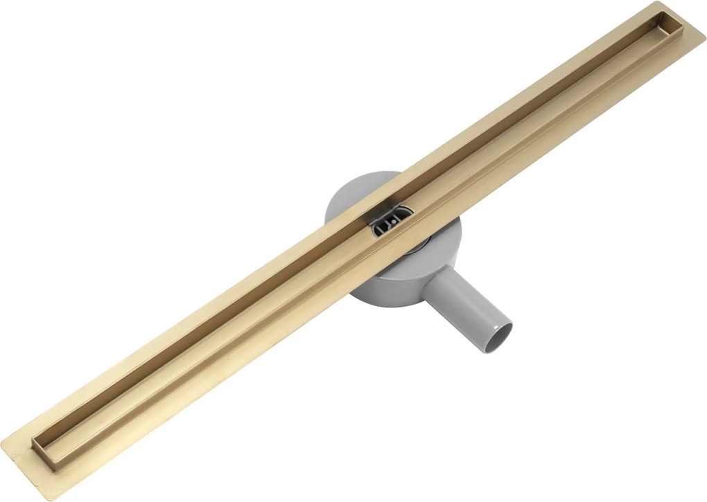 Rea Neo Slim Mirror Pro, odtokový sprchový žlab 50cm, zlatá matná, REA-G5692