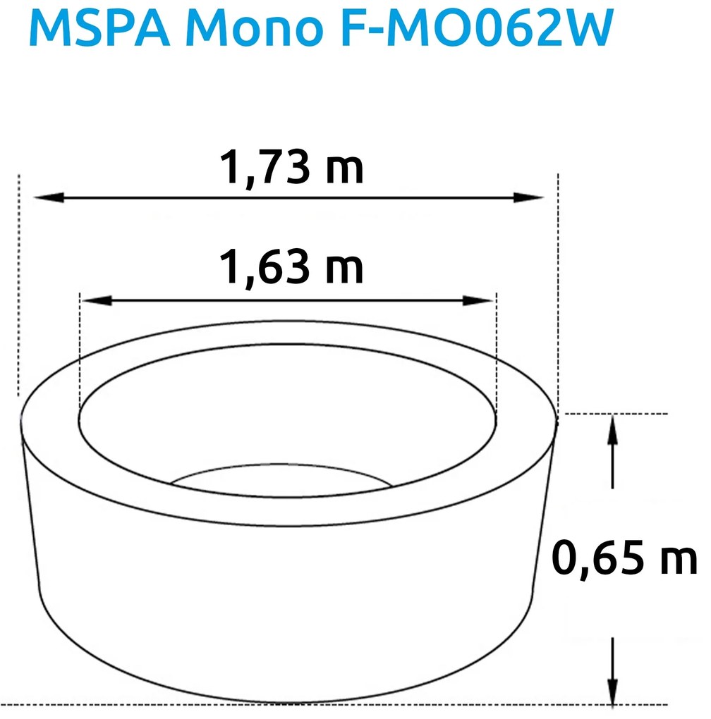 Marimex | Vířivý bazén MSPA Mono F-MO062W | 11400276