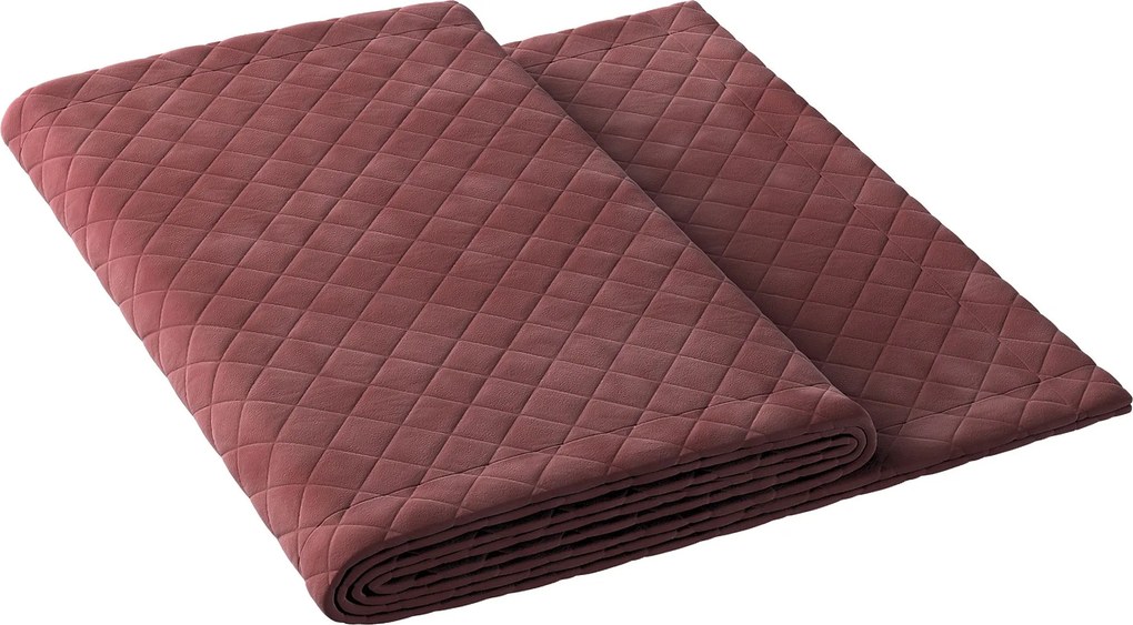 Hotelový přehoz – běhoun Velvet 60x200 cm barva červená látka lesklé, sametová