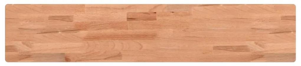 Nástěnná police 100 x 20 x 1,5 cm masivní bukové dřevo