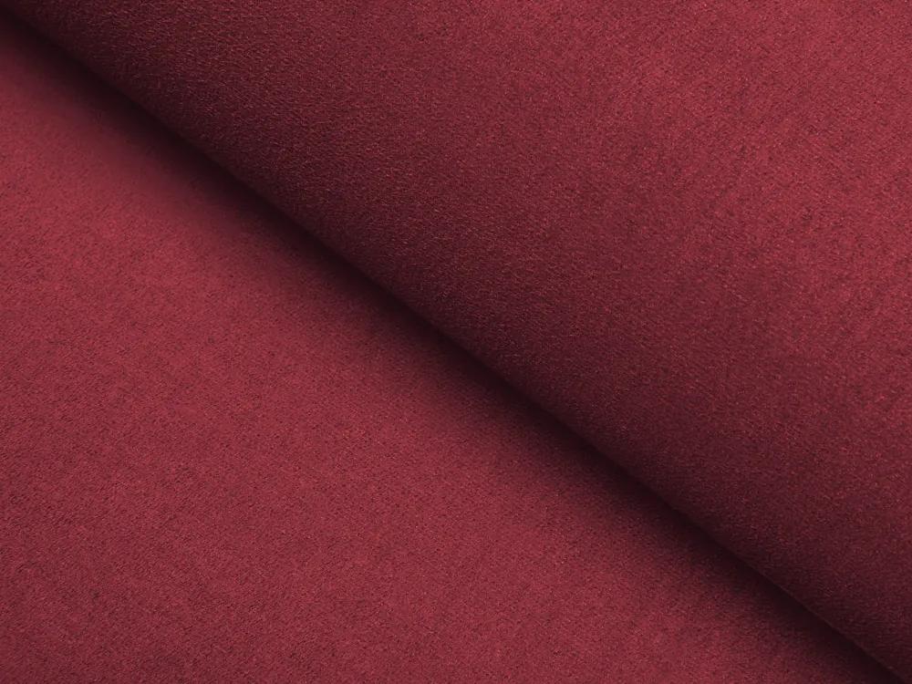 Biante Kulatý ubrus/imitace broušené kůže Alcantara ALC-008 Vínově červený Ø 110 cm