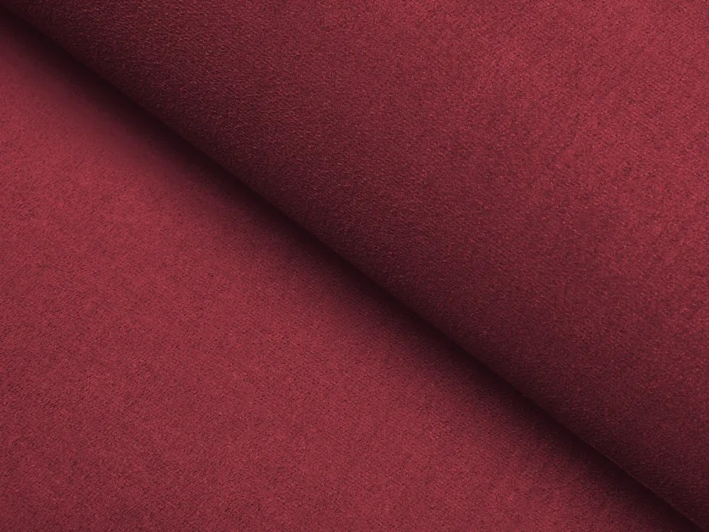 Biante Kulatý ubrus/imitace broušené kůže Alcantara ALC-008 Vínově červený Ø 140 cm