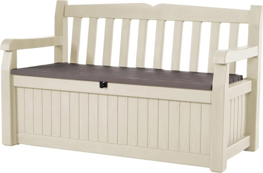 Zahradní lavice Keter Eden Garden Bench 265 L - 140 x 60 x 84 cm - Beige/brown