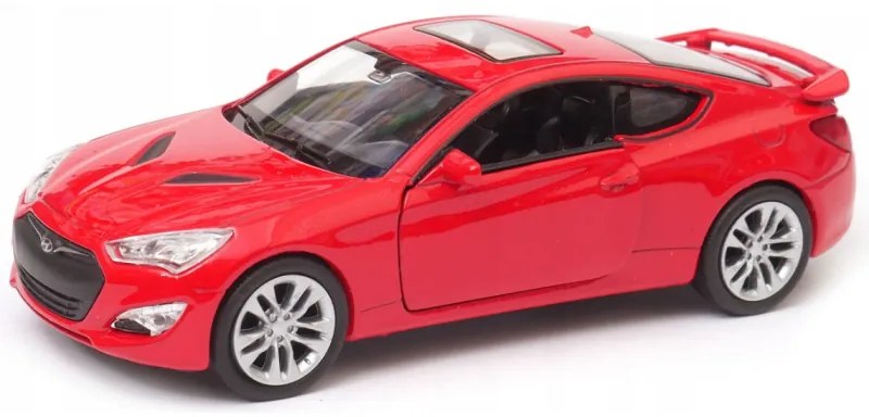 008805 Kovový model auta - Nex 1:34 - Hyundai Genesis II Coupe Červená