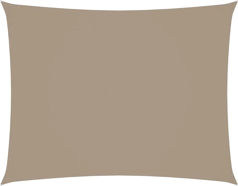 Stínící plachta oxfordská látka obdélníková 4 x 6 m taupe 135437
