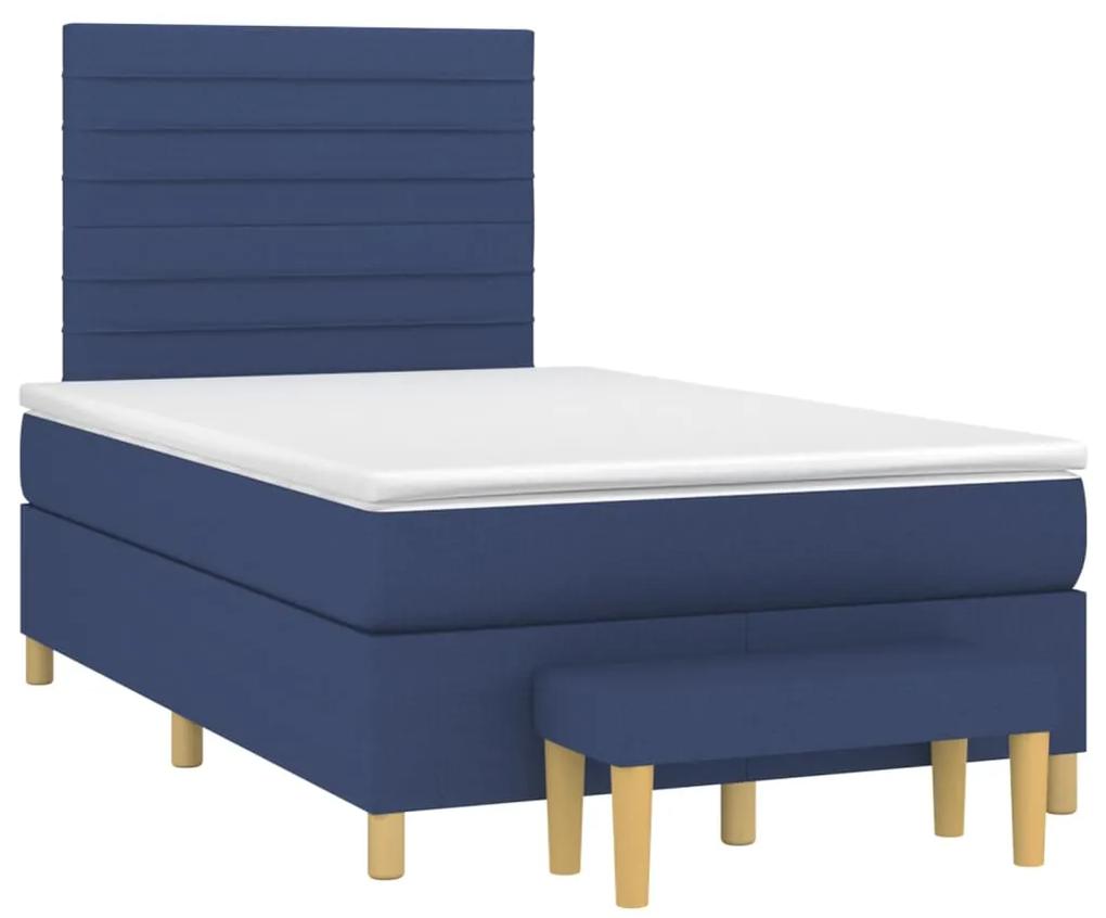 Box spring postel s matrací černá 120x190 cm textil,  3270417