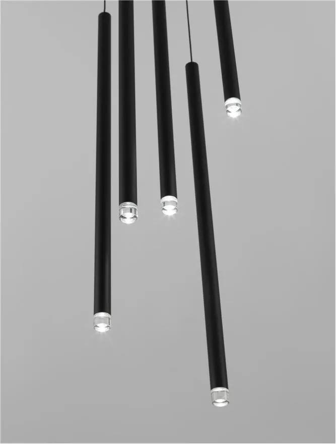 Nova Luce Závěsné LED svítidlo DANDIA černý hliník 30W 3000K