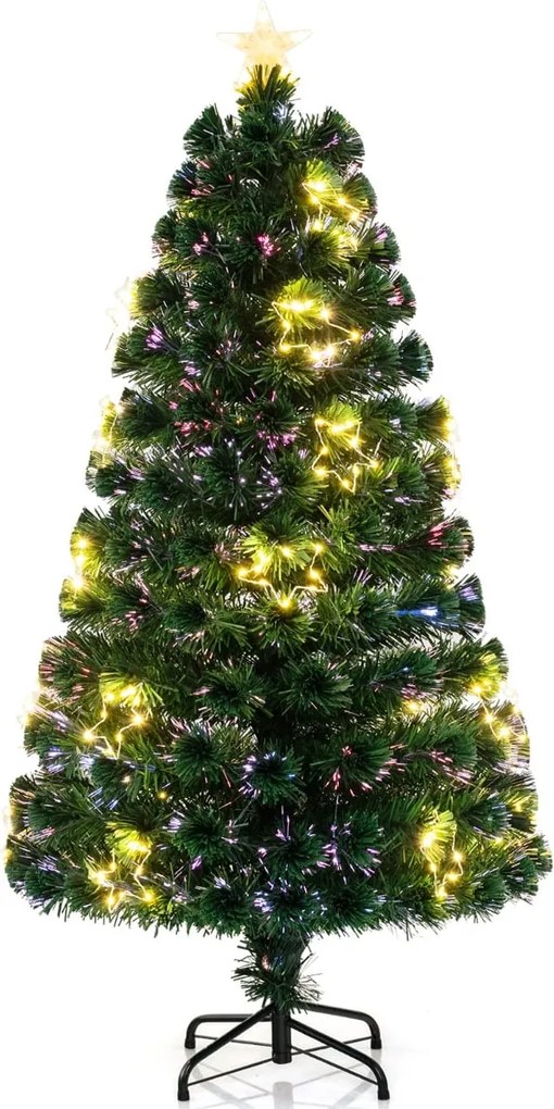 Costway 120cm umělý vánoční stromek vyrobený ze sklolaminátu