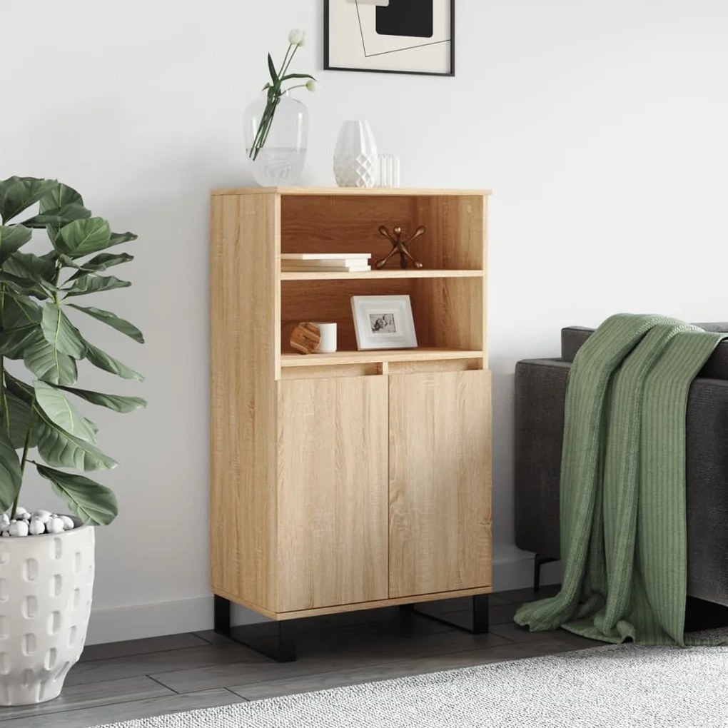 vidaXL Skříň highboard dub sonoma 60 x 36 x 110 cm kompozitní dřevo