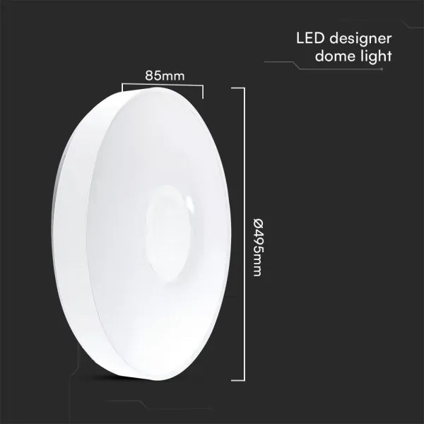 LED Stmívatelné stropní svítidlo LED/60W/230V 3000-6500K 49,5 cm bílá + DO