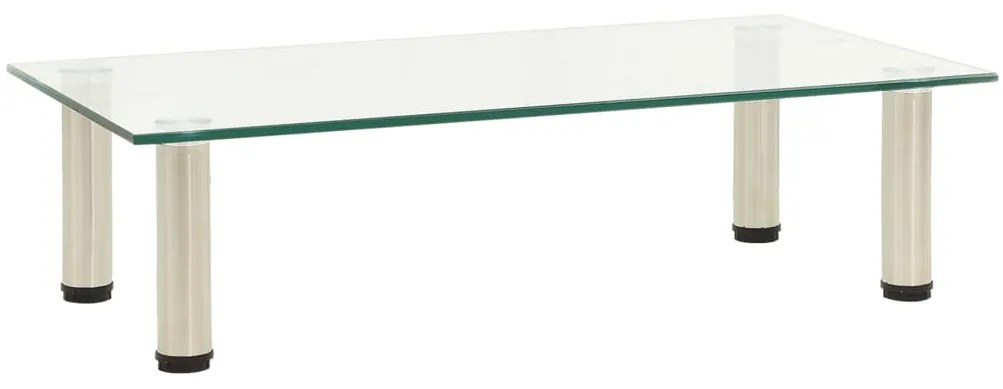 TV stolek průhledný 60 x 35 x 17 cm tvrzené sklo 322763