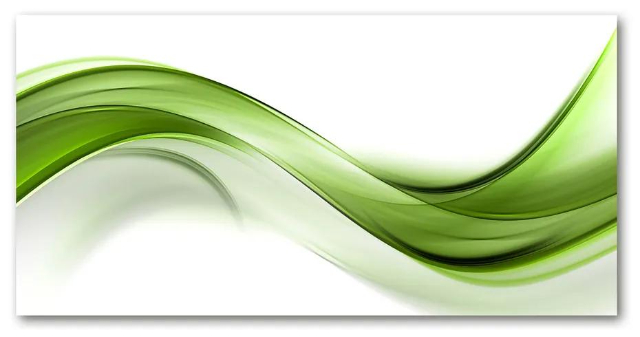 Wallmuralia Foto obraz akrylový do obýváku Zelená vlna 140x70 cm