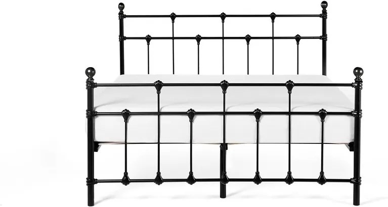 Černá kovová postel 160x200 cm - LYNX