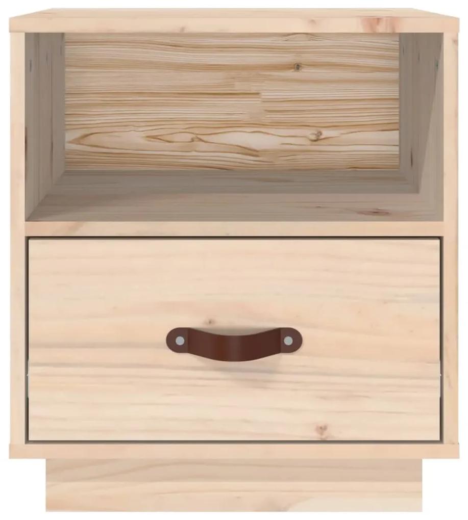 Noční stolek 40 x 34 x 45 cm masivní borové dřevo - Default Title