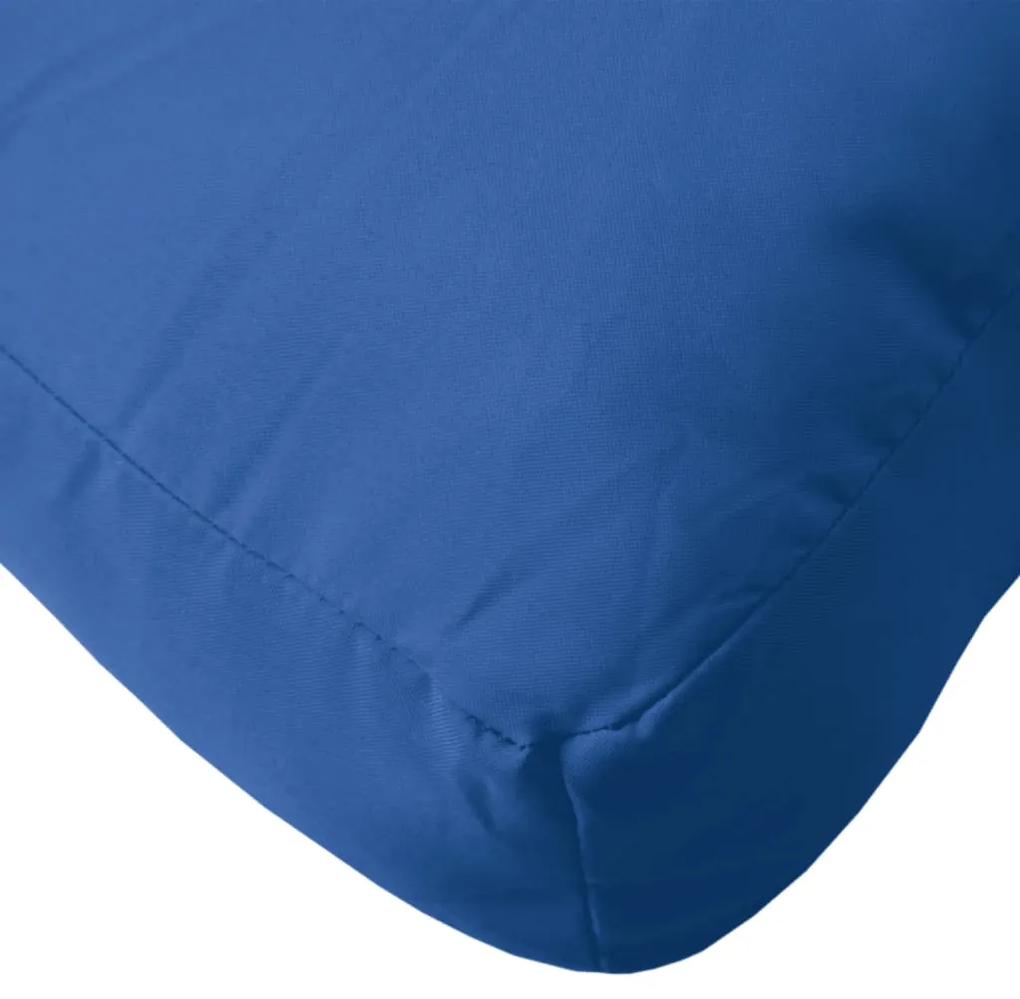 Poduška na palety královsky modrá 70 x 40 x 12 cm textil