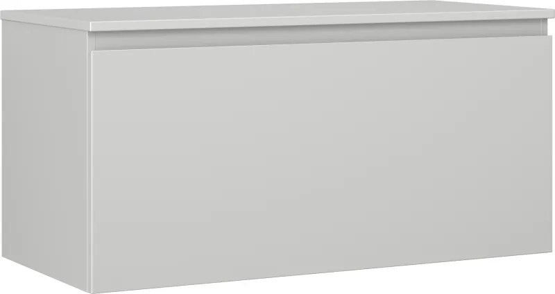 Mexen Orio, koupelnová skříňka 100 cm s horní částí, 1 zásuvka, šedá matná, 91A10-10047-1-BFC62