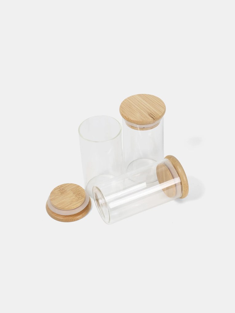 Sinsay - Sada dóz na potraviny s víkem 3 pack - clear