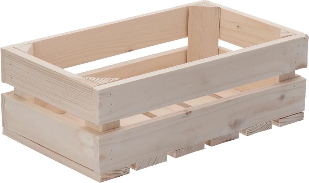 Dřevobox Dřevěná bedýnka 34 x 20 x 12 cm