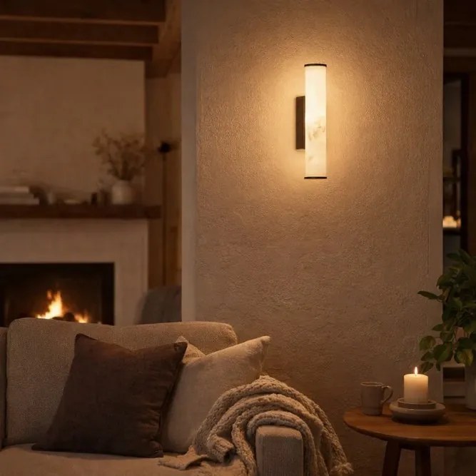 Searchlight 61185-1BK Stmívatelné nástěnné LED svítidlo MARBLE IP44, ČERNÉ