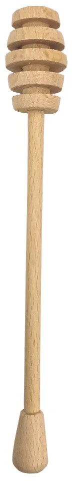 AMADEA Dřevěná naběračka na med, masivní dřevo, 17 cm