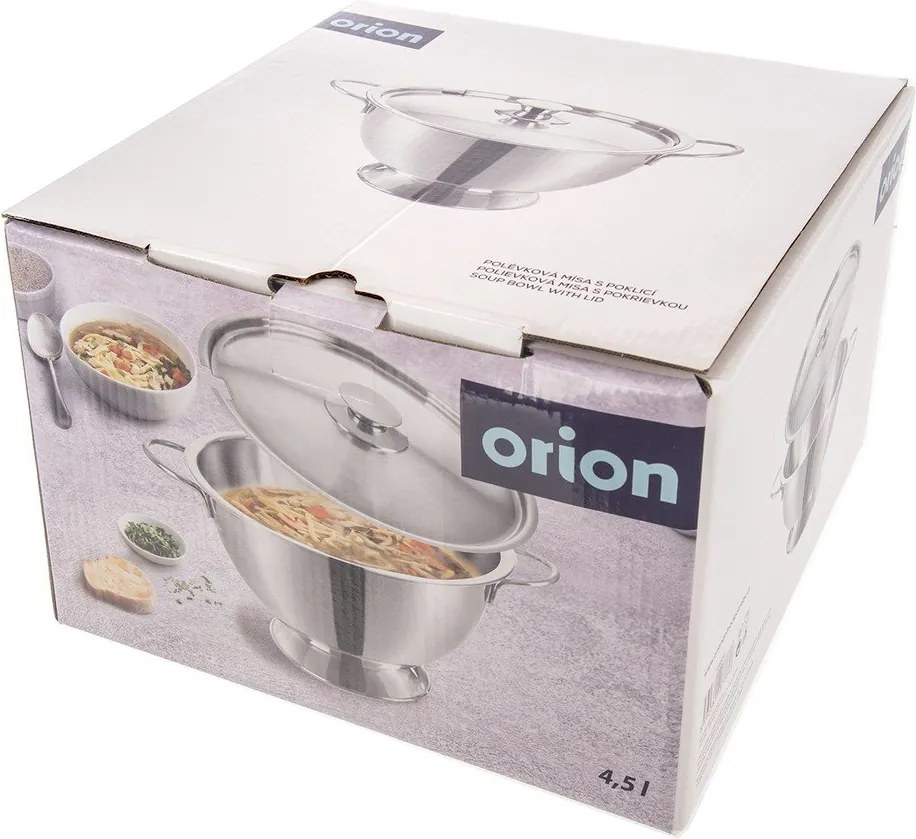 Nerezová terina ve stříbrné barvě ø 26 cm – Orion