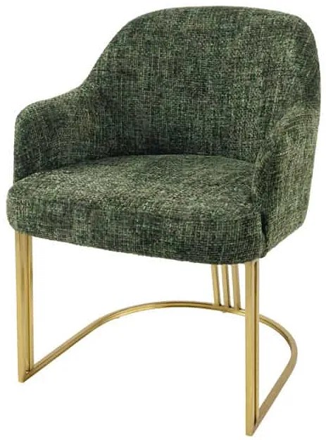 Designová jídelní židle Napayshni tmavozelená