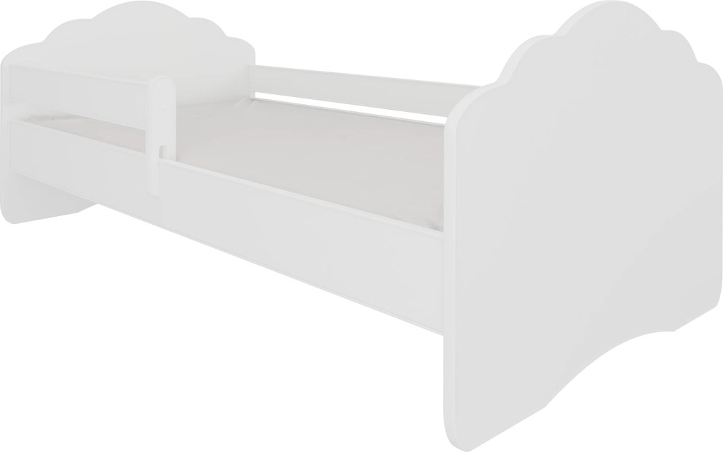 ADRK Furniture Postel s matrací a zábranou CASIMO 140x70 CH-Cas- Barr- W-140-E003
