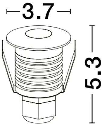 Venkovní LED svítidlo Bang A 3.7 nikl