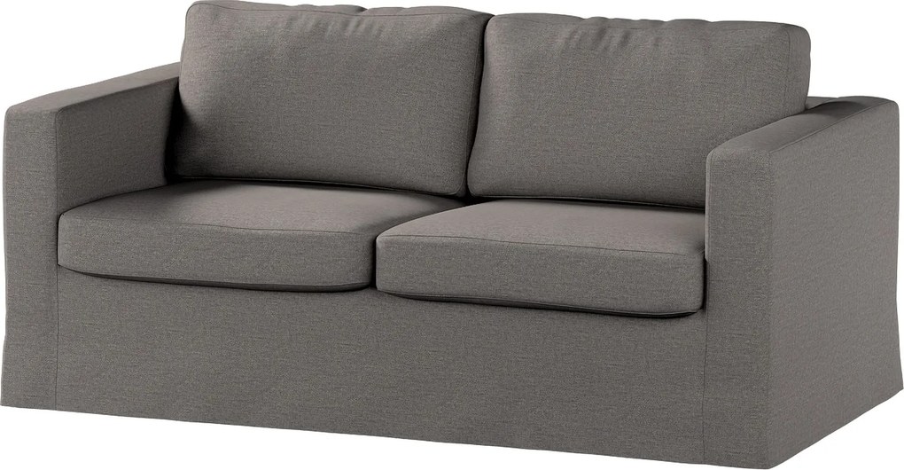 Potah na pohovku IKEA Karlstad 2-místná , nerozkládací, dlouhý barva šedá látka pletený vzor