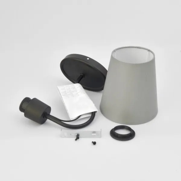 Nástěnná lampa MALBO 1xE27/15W/230V šedá/černá