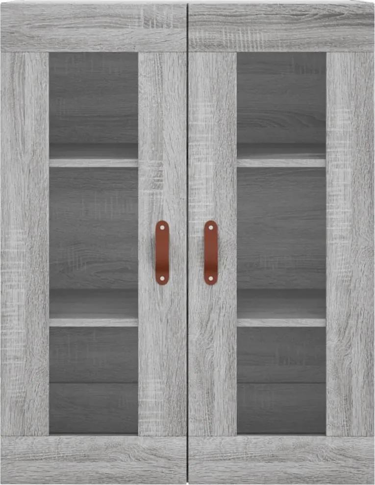 vidaXL Skříň highboard 69,5 x 34 x 180 cm kompozitní dřevo [3198255] Barva: šedá sonoma